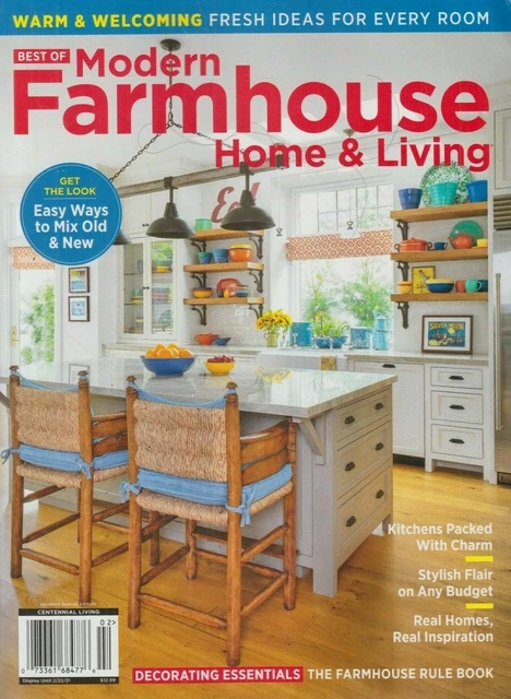 BEST OF MODERN FARMHOUSE Home & Living Magazine Decorating Essentials ...