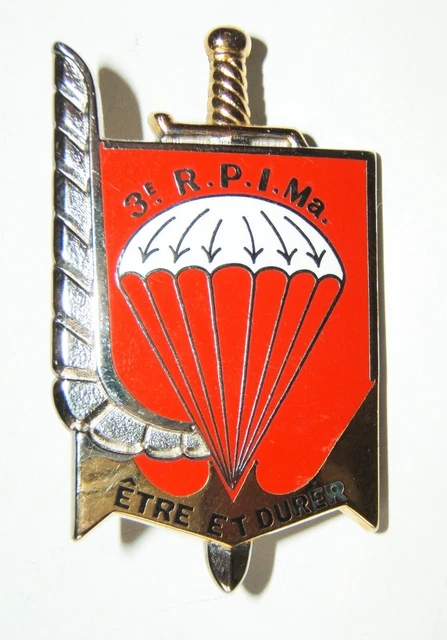 INSIGNE 3° R.P.I.MA - PARACHUTISTES D'INFANTERIE DE MARINE - Boussemart ...