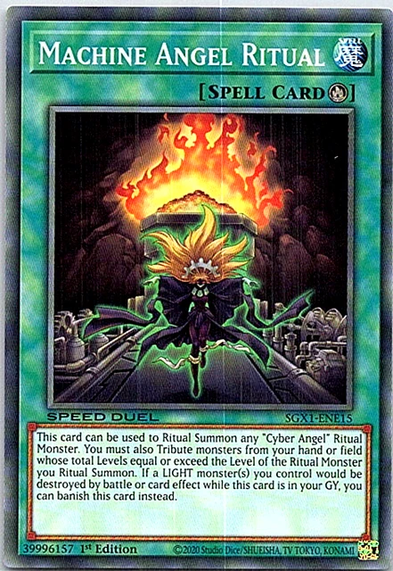 MACHINE ANGEL RITUAL SGX1-ENE15 Yu-Gi-Oh! Light Play 1st Edition EUR 1 ...