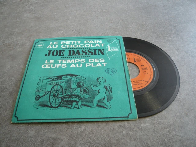 VINYLE 45 TOURS - JOE DASSIN - LE PETIT PAIN AU CHOCOLAT - CBS 3871 EUR ...