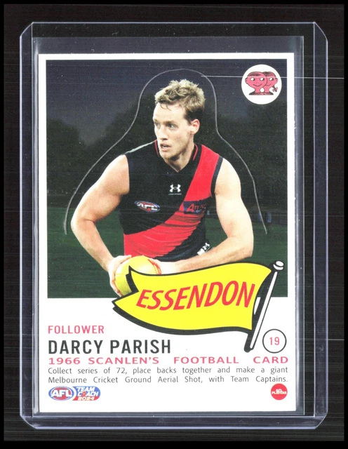AFL 2024 TEAMCOACH Scanlen's Essendon Darcy Parish Card 19 Football CB ...