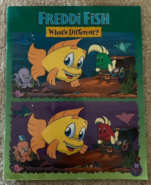 FREDDI FISH WHAT’S Different 2001 Paperback Book Kids Humongous ...