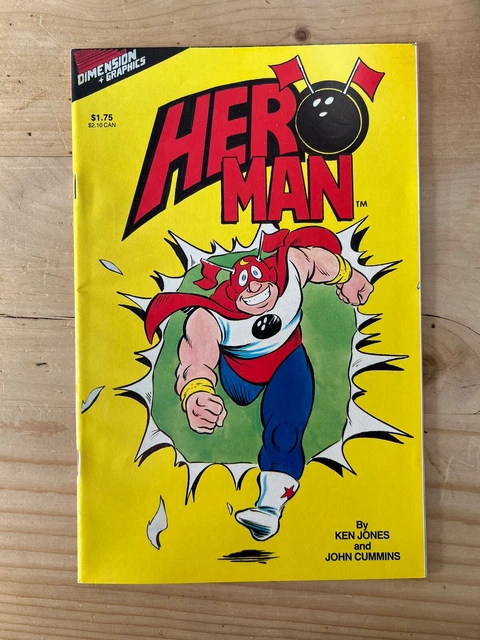 HEROMAN #1 COMIC Dimension Graphics 1986 Hero Man 1st Prt Ken Jones ...