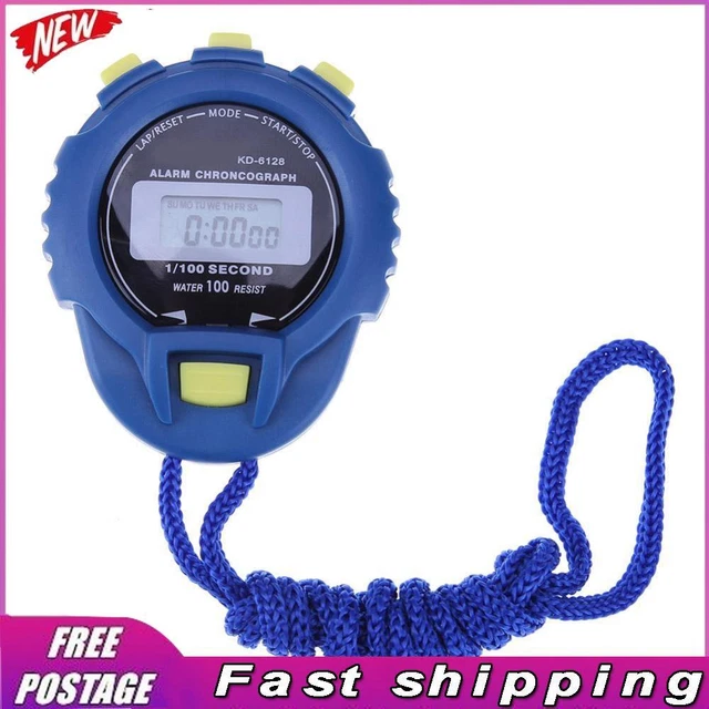 LCD CHRONOGRAPH DIGITAL Timer Stopwatch Sport Counter Odometer Watch ...