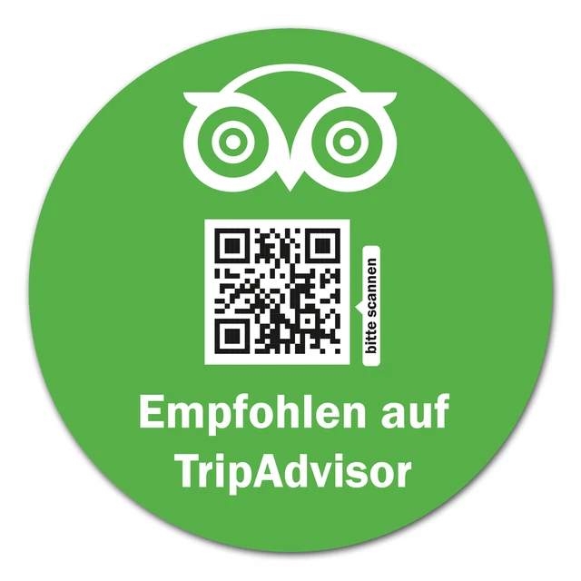 SOCIAL MEDIA STICKERS with QR Code Company Personalized - TripAdvisor ...