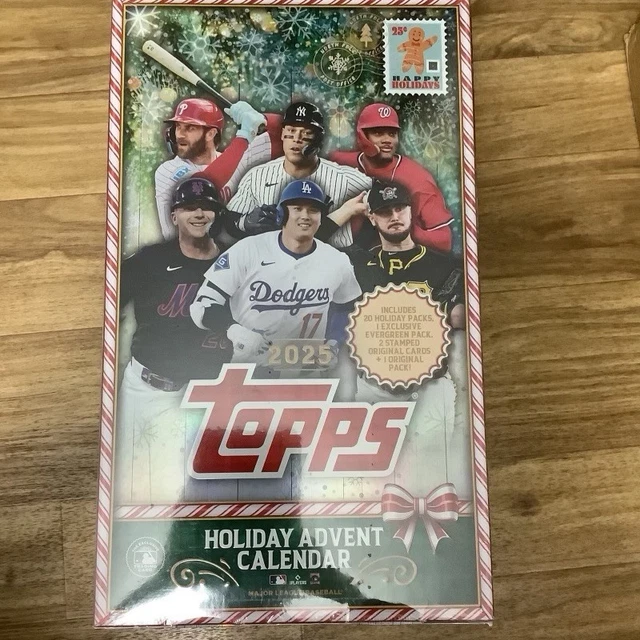 2025 TOPPS HOLIDAY Advent Calendar SEALED BOX In Hand Ships Today $70. ...
