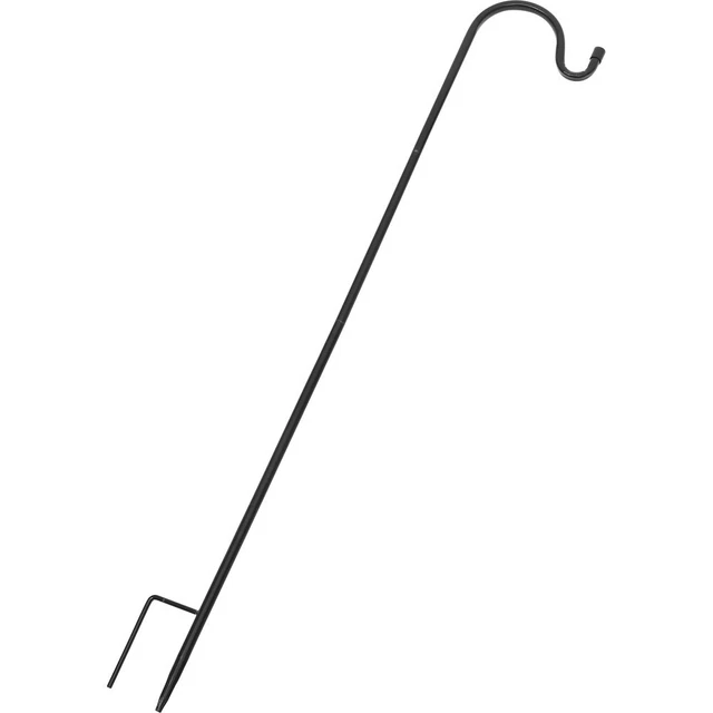 GARDEN INSERTED HOOK Iron Ground Shepherd Hook Outdoor Plant Hanger ...