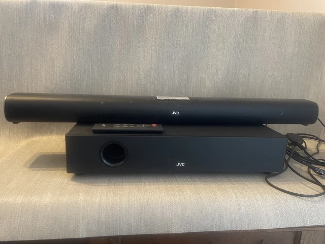 JVC BLUETOOTH WIRELESS Subwoofer / 2.1CH Soundbar # TH-D357B And Remote ...