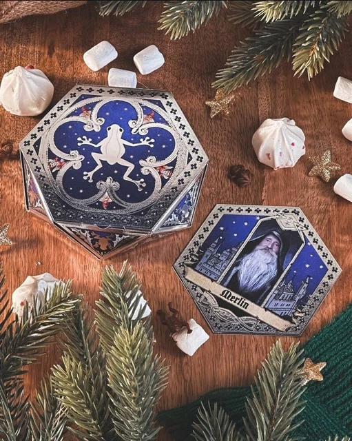 HARRY POTTER DIY Chocolate Frog Moon Box & Merlin Card, Wizarding Trunk ...