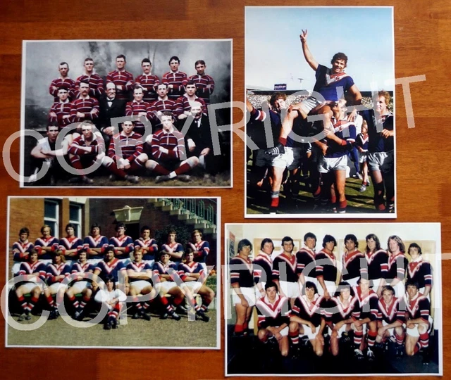 EASTERN SUBURBS ROOSTERS Rugby League Team Retro Vintage Color Poster ...