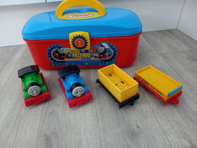 VINTAGE MY FIRST Thomas Tank Engine Golden Bear Bundle 2 Engines and 2 Trailers £18.00 - PicClick UK