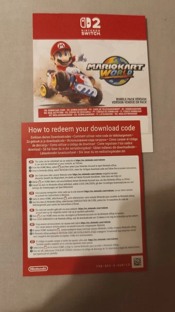 NINTENDO SWITCH 2 Mario Kart World Digital Download Code £73.82 ...