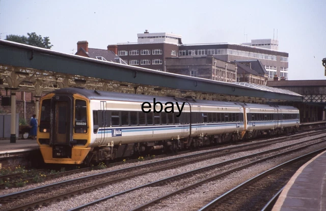 35MM RAILWAY SLIDE- Alphaline DMU Class 158. 158839 & 158821 @ Newport ...