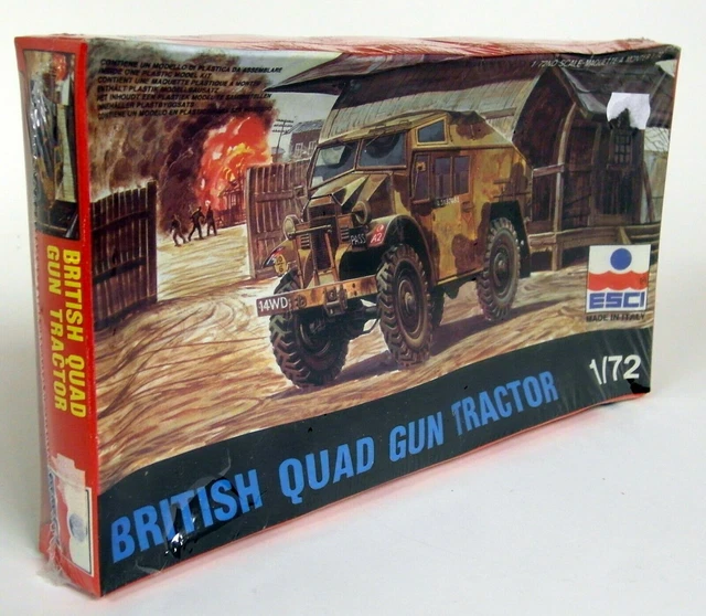 ESCI 1/72 8042 British Quad Gun Tractor Plastic Model Military Kit EUR ...