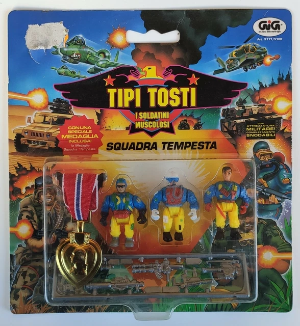 TIPI TOSTI MILITARY Muscle Men Gig 1993 New Moc Squadra Tempesta Storm ...