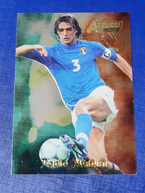 CARD PANINI PAOLO Maldini Azzurri I capitani perfette condizioni n 114 ...
