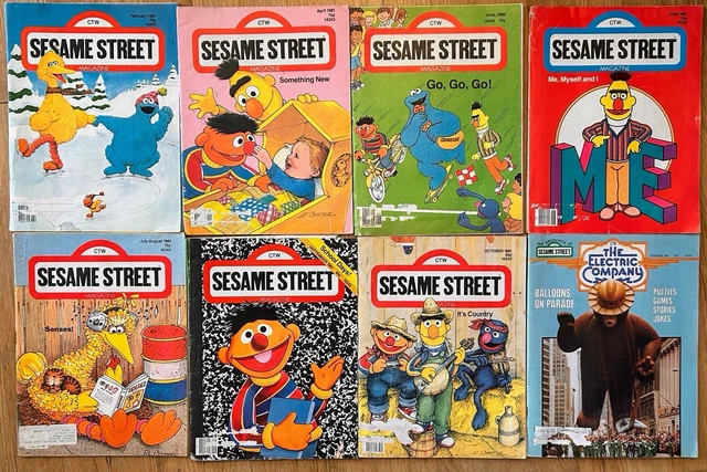 LOT OF 8 1980-1981 Sesame Street/Electric Company Magazines. £12.16 - PicClick UK