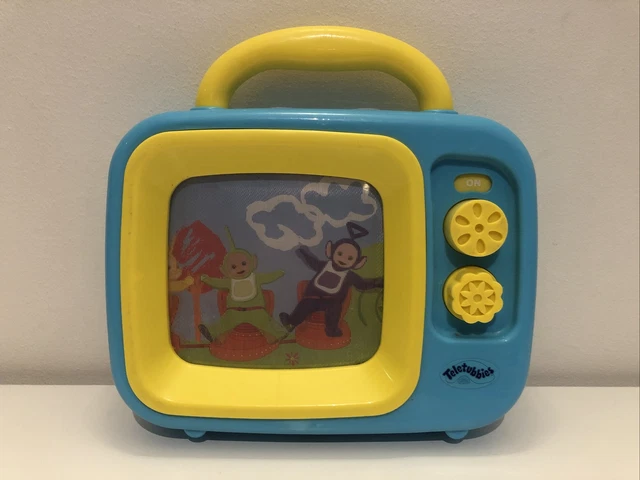 TELETUBBIES WIND UP TV Television Musical Suitcase Scrolling Picture £9 ...