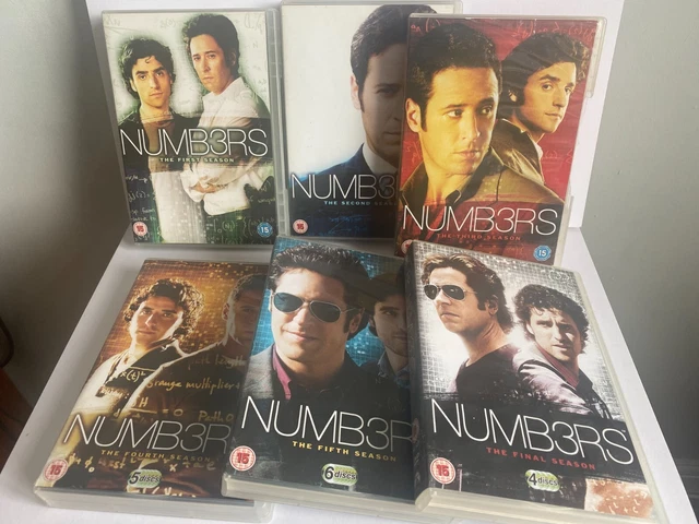 NUMB3RS NUMBERS COMPLETE Seasons DVD Box Set Series 1-6 Region 2 UK ...