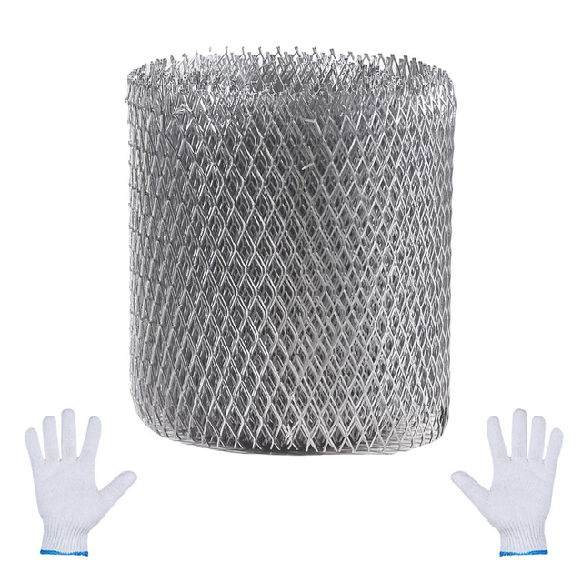 METAL MESH ROOF Gutter Filters Aluminum Gutter Guard Strainer Stop Leaf ...