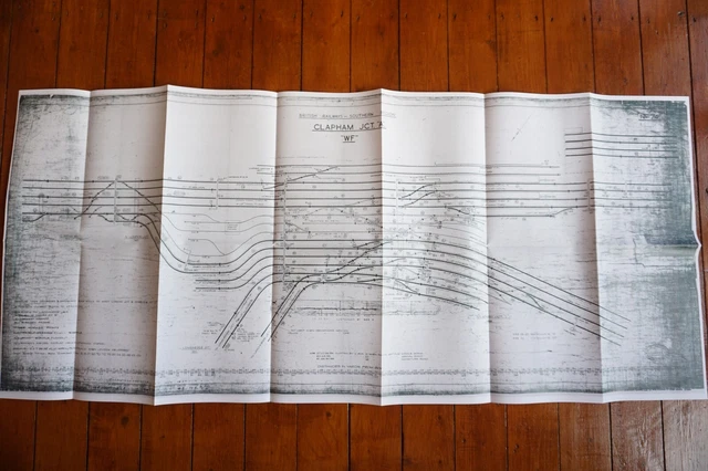 1973 CLAPHAM JUNCTION A Signalling Signal Box Sidings Railway Plan ...