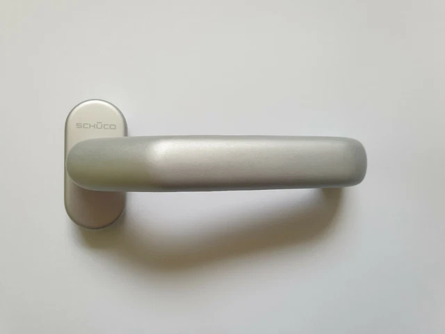 GENUINE SCHUECO SCHUCO Sprung Level Door Handle Silver Satin- Ref ...