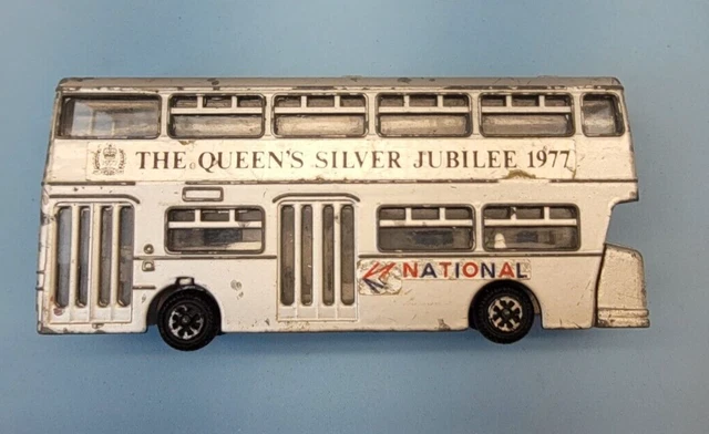 VINTAGE DINKY TOYS Atlantean Bus Queens Silver Jubilee 1977 Diecast Toy ...