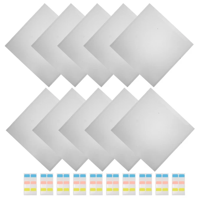 10 SETS PAPER Folders Plastic Sheet Protectors File Certificates $34.41 ...