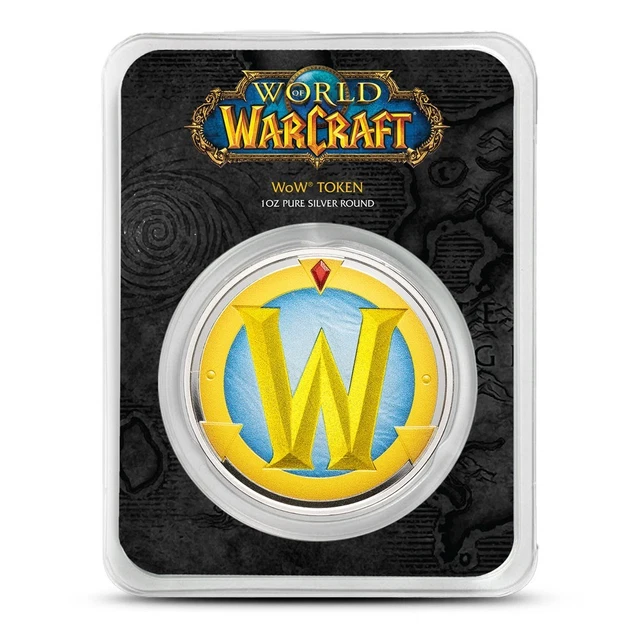 1 OZ SILVER coin Pamp Suisse Colorized World of Warcraft WoW Token ...