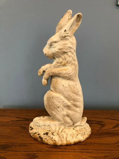 &RARE!!& ANTIQUE B&H Bradley Hubbard Cast Iron Rabbit Doorstop £657.98 ...