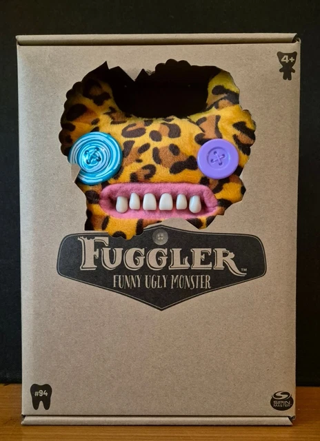 FUGGLER FUNNY UGLY Monster Leopard Print Monster Soft Toy Plush #94 Box ...