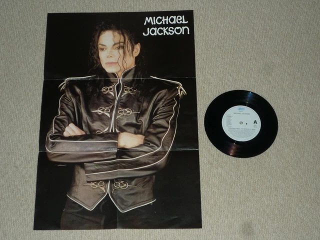 MICHAEL JACKSON HEAL The World 7" Inch Poster Bag Single Vinyl Record ...