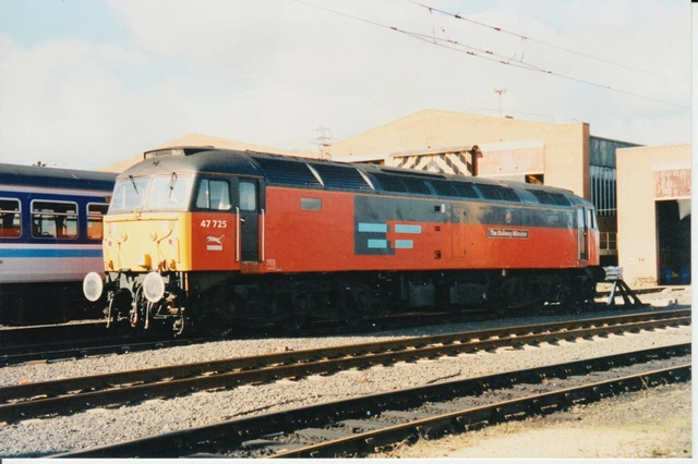 RAILWAY PHOTOGRAPH CLASS 47 47725 at Heaton 28/03/97 £1.50 - PicClick UK
