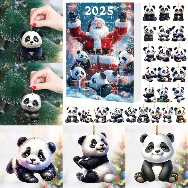 2025 PANDA COUNTDOWN Calendar with 24 Days of Exciting Holiday ...