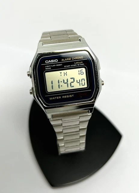 CASIO A158W-1DF DIGITAL watch with Stainless steel band USED 2 £0.99 ...