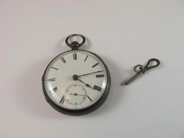 MONTRE DE POCHE HOMME ANCIENNE FUSÉE ARGENTÉE LEVIER TICKER pas de prix ...