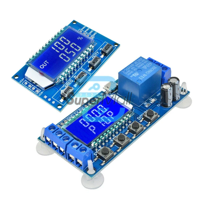 PWM FREQUENCY WAVE Signal Generator Relay Module Trigger Delay cycle ...