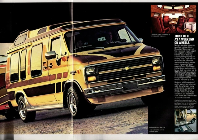 1984 CHEVY VAN Brochure/Catalog with Color Chart: G10,G20,G30,CUSTOM ...
