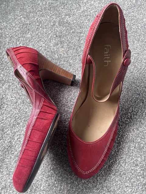 FAITH RED SHOES Size 8 £10.78 - PicClick UK