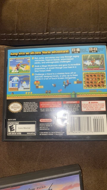 NEW SUPER MARIO Bros. (Nintendo DS, 2006) - Game / Inserts/ and case £ ...