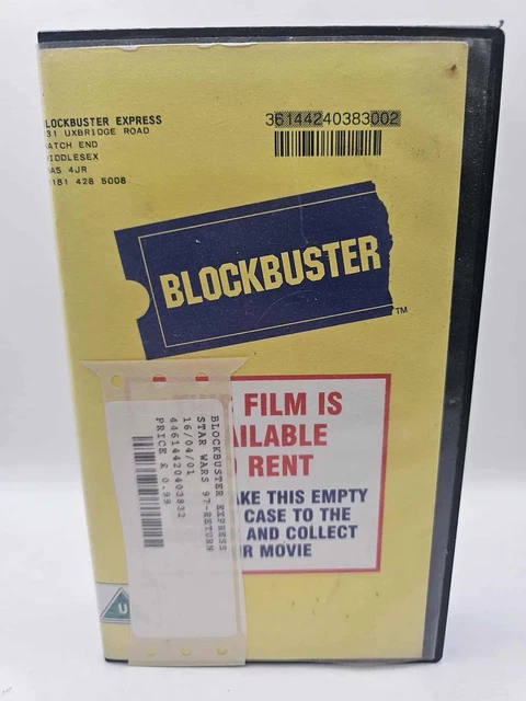 STAR WARS: VHS - Return of the Jedi Blockbuster Ex Rental Small Box ...