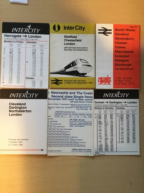 6. X. MIXED. Pocket. Timetables, (. TT-31, ) $5.18 - PicClick