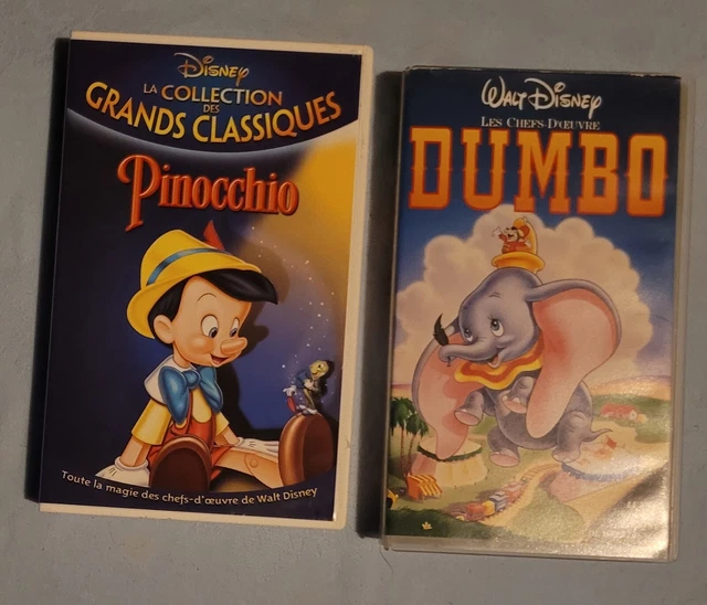 DUO VHS WALT Disney, Pinocchio Et Dumbo EUR 20,00 - PicClick FR