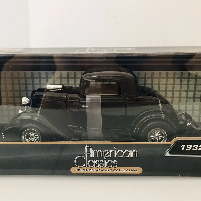 MOTOR MAX AMERICAN Classic 1932 Ford Coupe Black 1:24 Diecast New ...