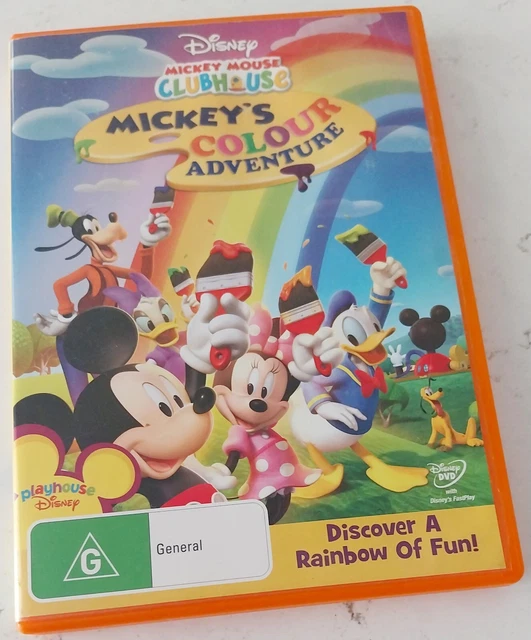 MICKEY MOUSE CLUBHOUSE Mickey's Colour Adventure DVD Kids Cartoon Walt ...