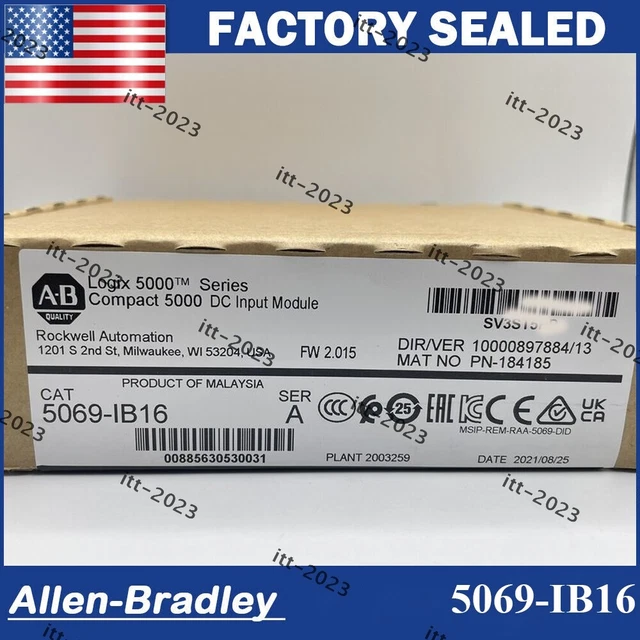 ALLEN-BRADLEY 5069-IB16/A COMPACT 5000 DC I/O Input Module 5069IB16 NEW ...