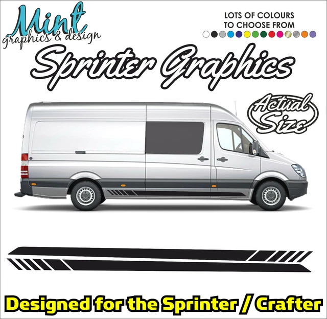 MERCEDES SPRINTER CAMPER Seitenstreifen Aufkleber Sticker Van Grafik ...