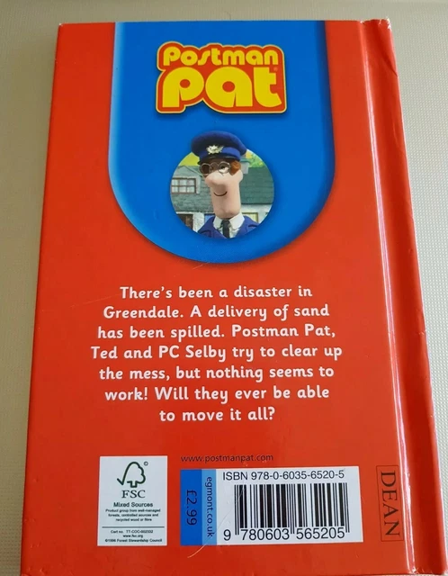POSTMAN PAT BOOK and the Seaside Hardback Book Jess the cat Ted Glen ...