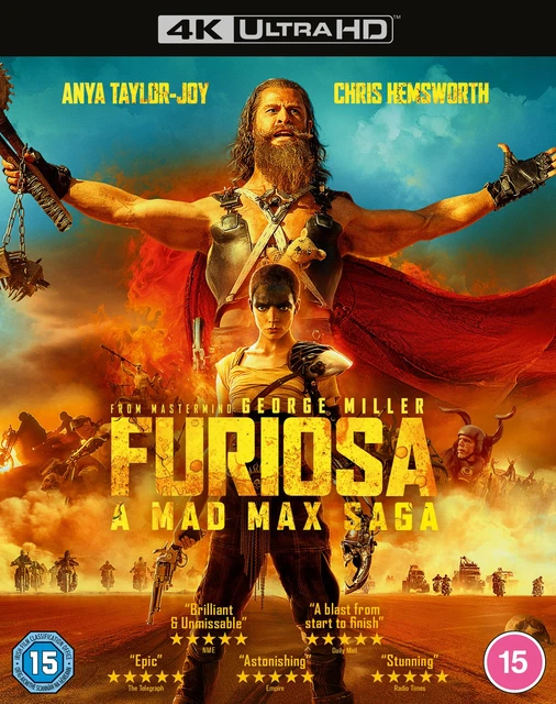 FURIOSA: A MAD Max Saga (4K UHD Blu-ray) Anya Taylor-Joy Elsa Pataky ...