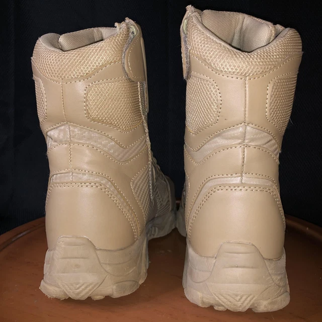HIKING BOOTS MENS 8 Tan Waterproof Combat Ankle Workwear Lightweight ...